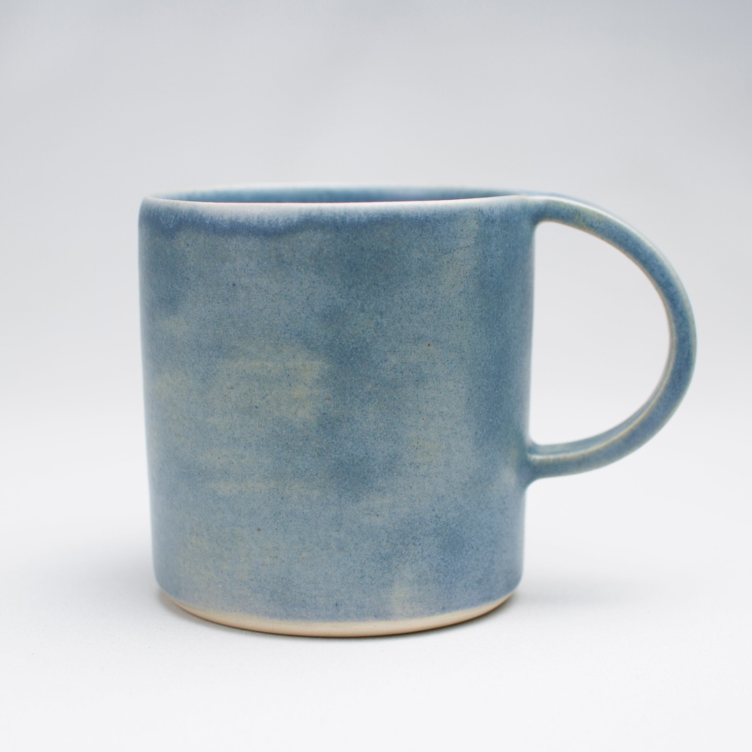 Modern Style Coffee or Tea Mug Handmade Teal Ceramic Mug in Stoneware ...