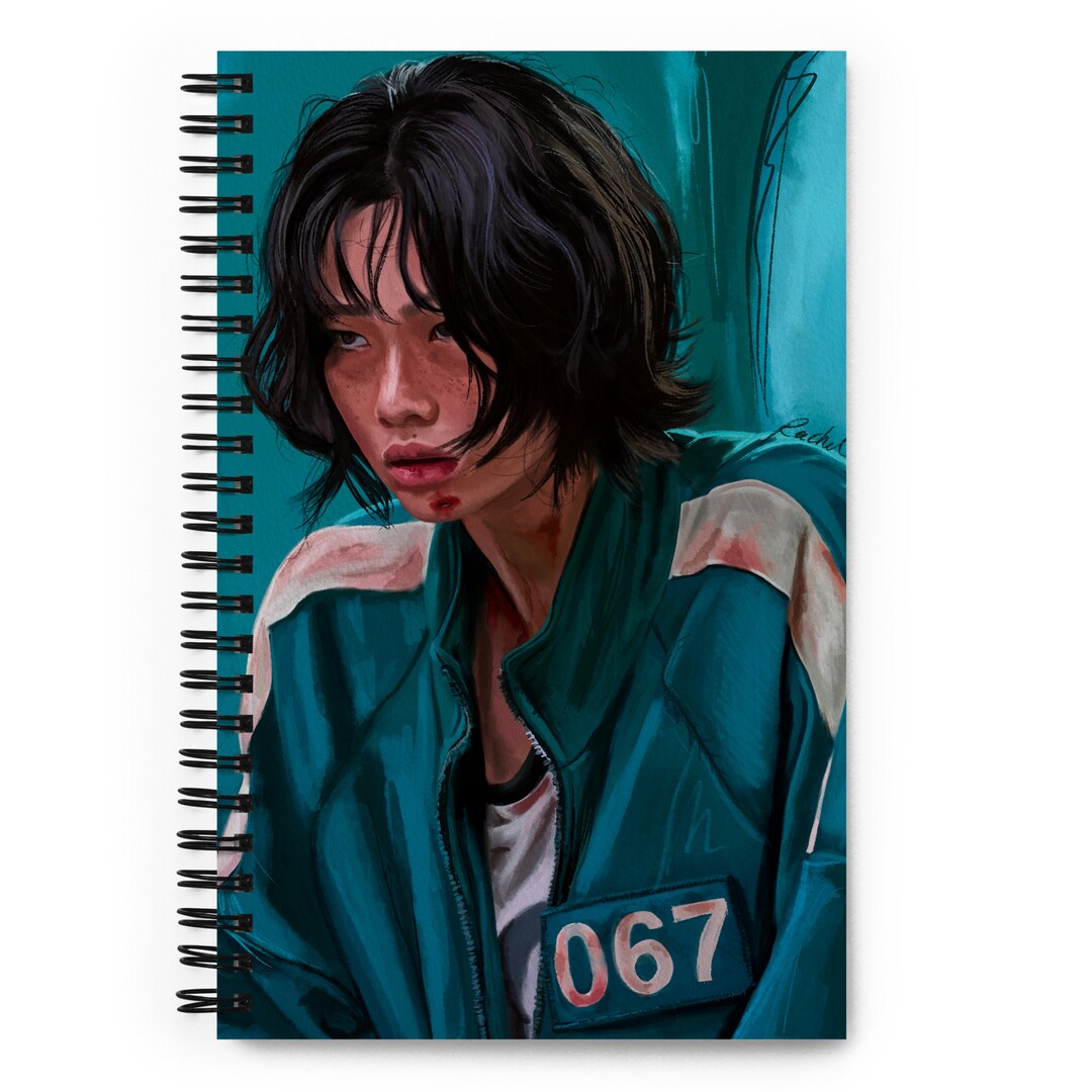 SQUID GAME | Squid Game Art | Hoyeon Jung | Kang Sae-byeok | Notebook ...