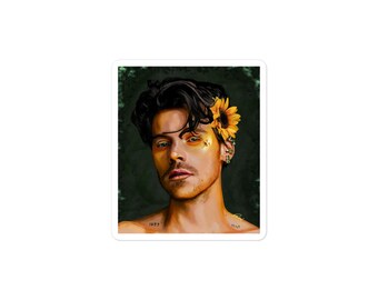 Harry Styles Sunflower Art poster - Etsy