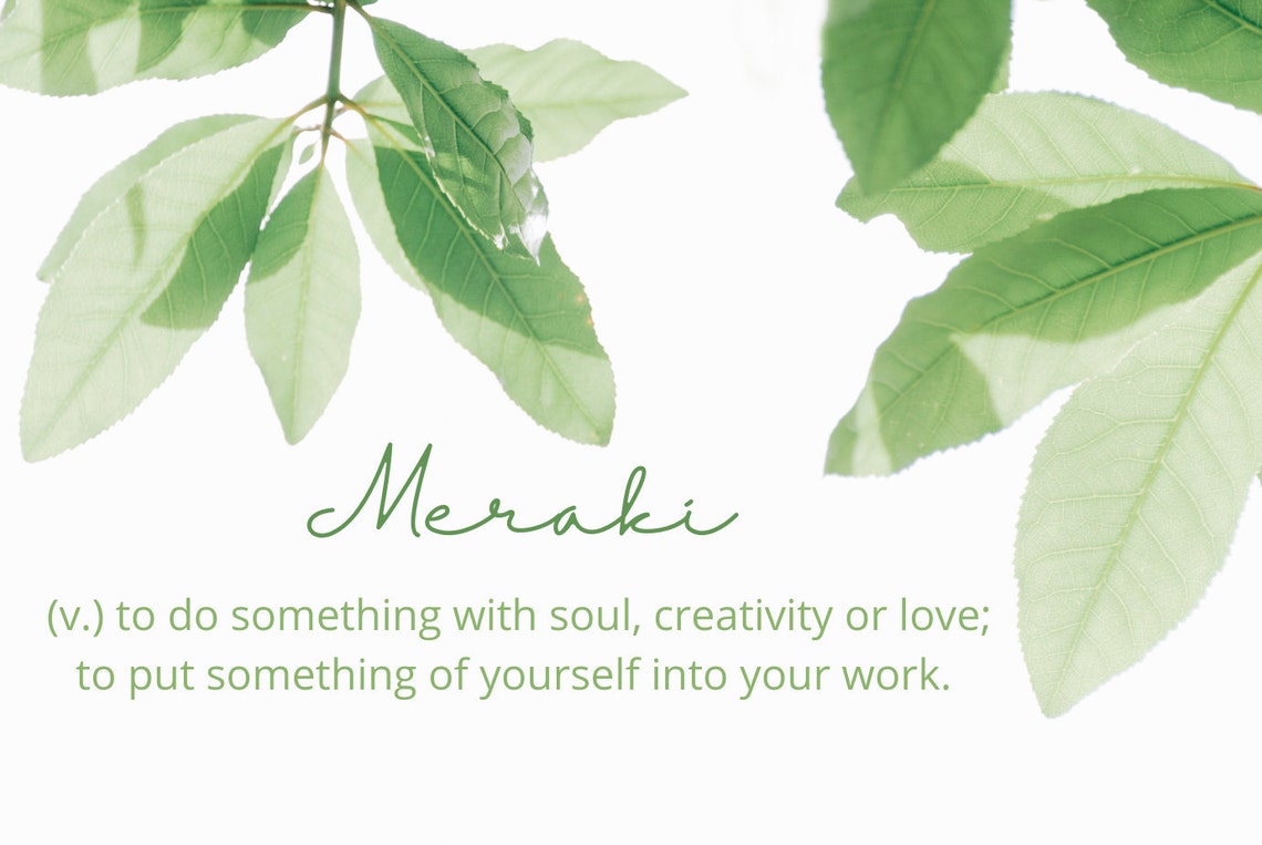 Facebook Cover Instant Download Meraki Quote Inspirational | Etsy