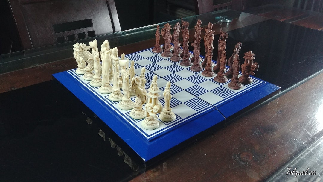 Rare Vintage Wood & Resin Classic Game Set - Etsy