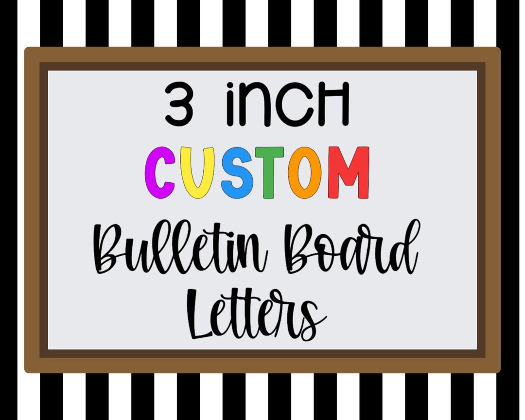 Bulletin Board Letters | 3 Inch Bulletin Board Letters | Back to School ...