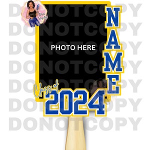 2024 Graduation Fan, Personalized Design Your Own, Editable, Graduation ...