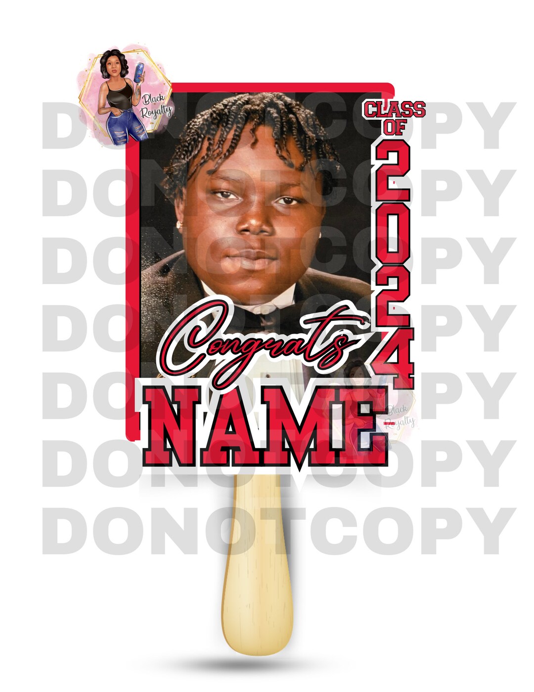 2024 Congrats Fan,2024 Graduate, Use Own Names, Canva, Celebration ...