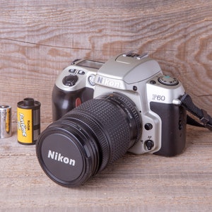 Nikon F60 with AF 28mm 80mm Zoom Lens 35mm SLR Film Camera package With ...