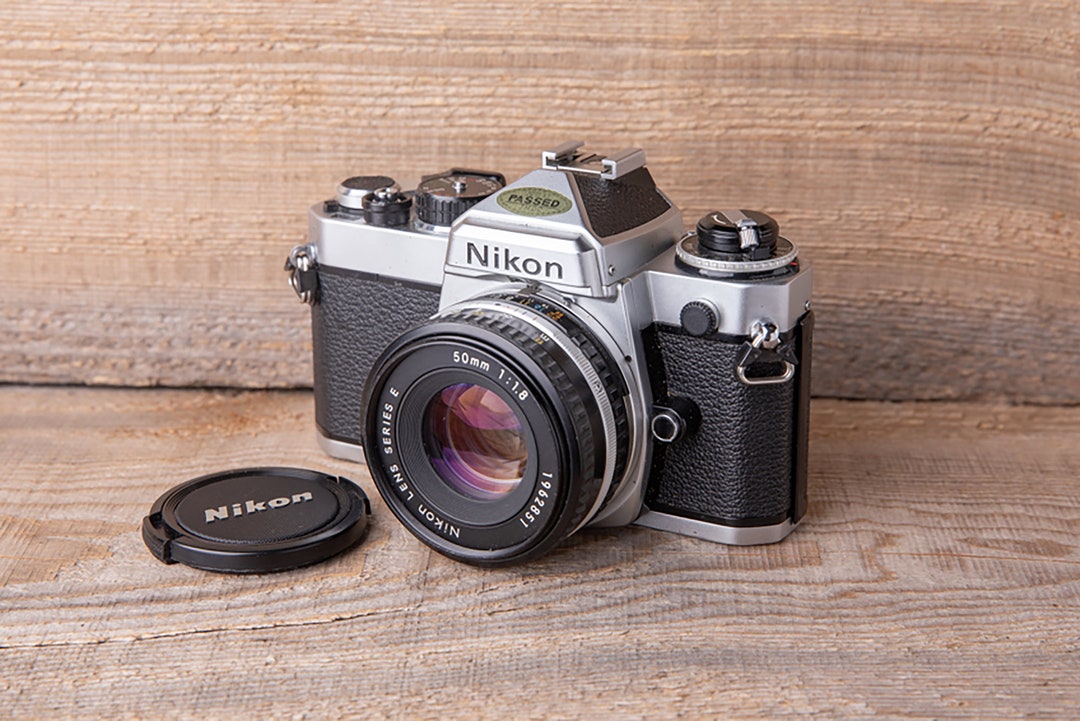 Nikon FE Silver - (with Nikon 50mm F/1.8 Lens) - 35mm SLR Film Camera ...