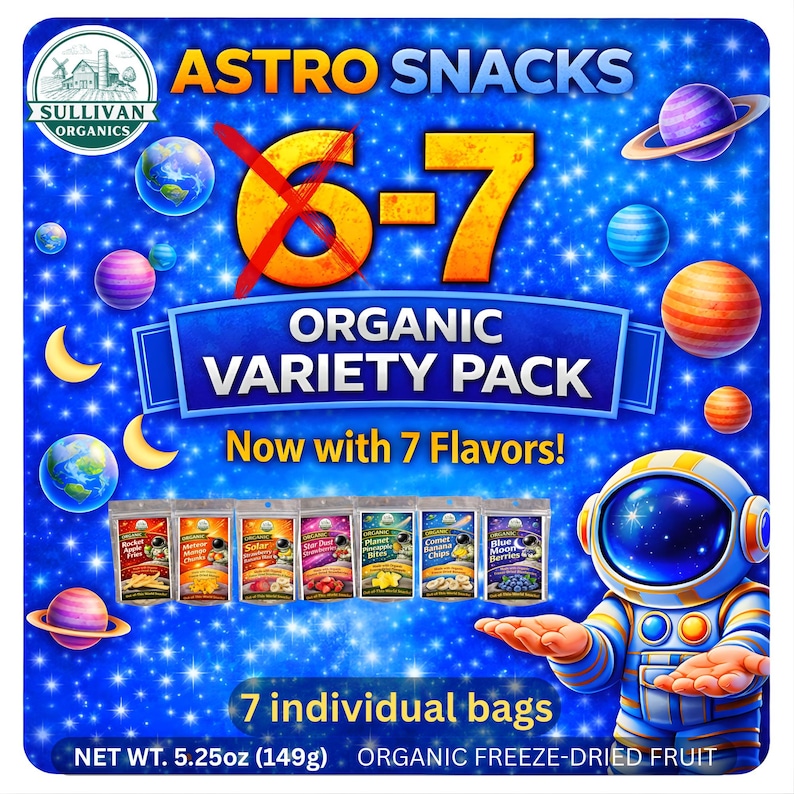 Organic Freeze-dried Fruit Variety Packs | Family, Variety & Party ...