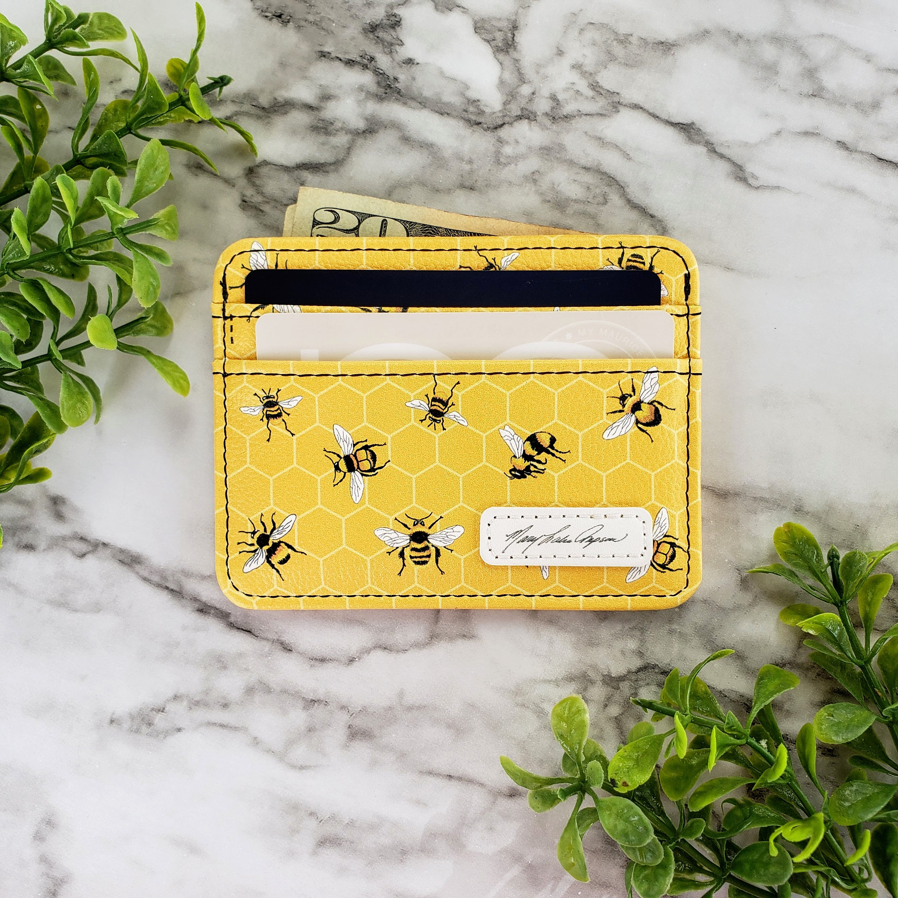 Mary Lake Thompson Bees Slim Wallet RFID Protection Slim Card | Etsy