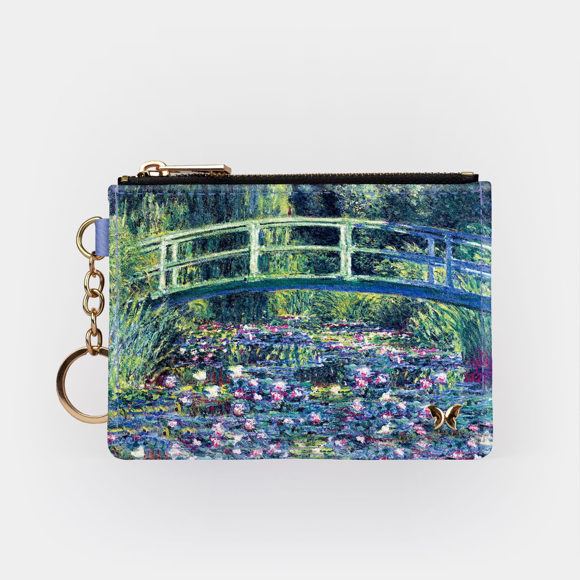 Monet Water Lily Bridge Keychain Wallet RFID Protection | Etsy