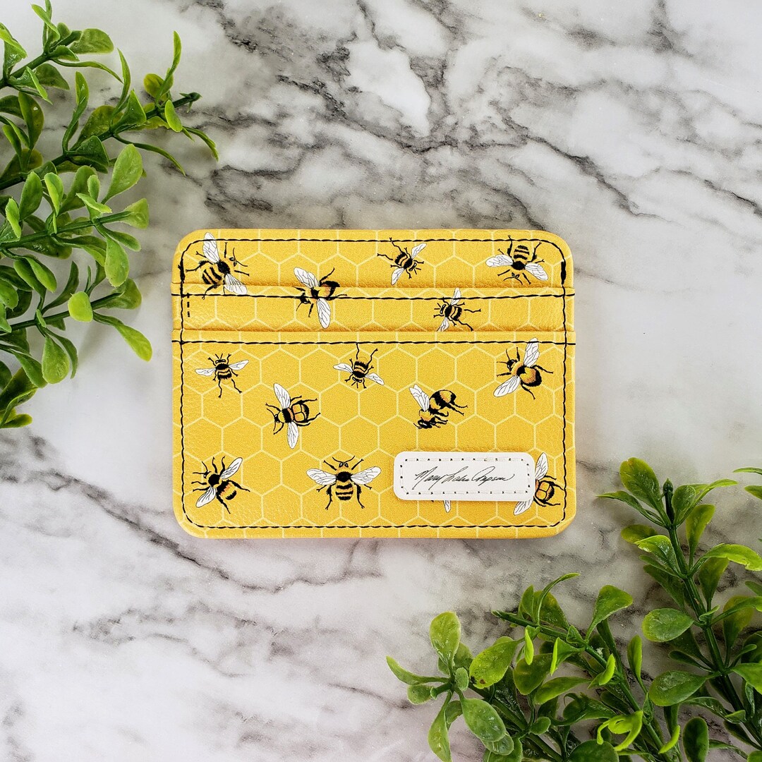 Mary Lake Thompson Bees Slim Wallet, RFID Protection Slim Card Holder ...