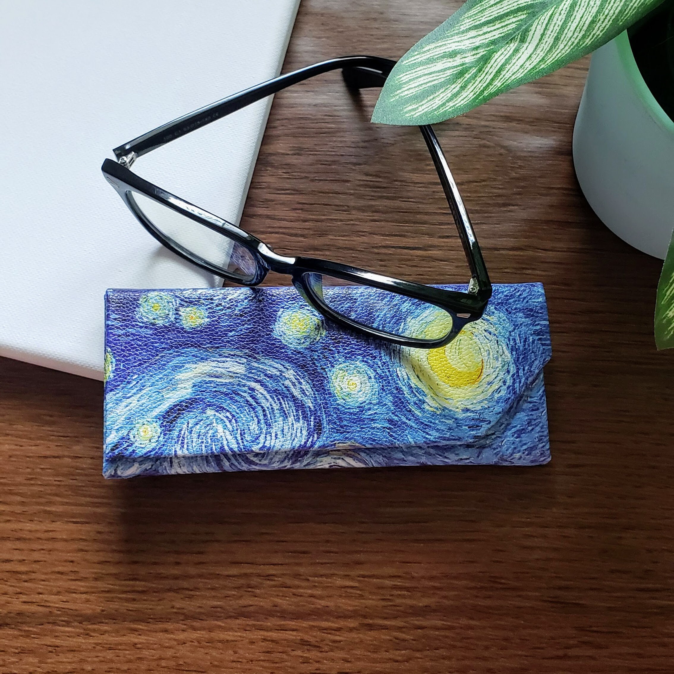 Van Gogh Starry Night Foldable Sunglass Case Easy Fold - Etsy