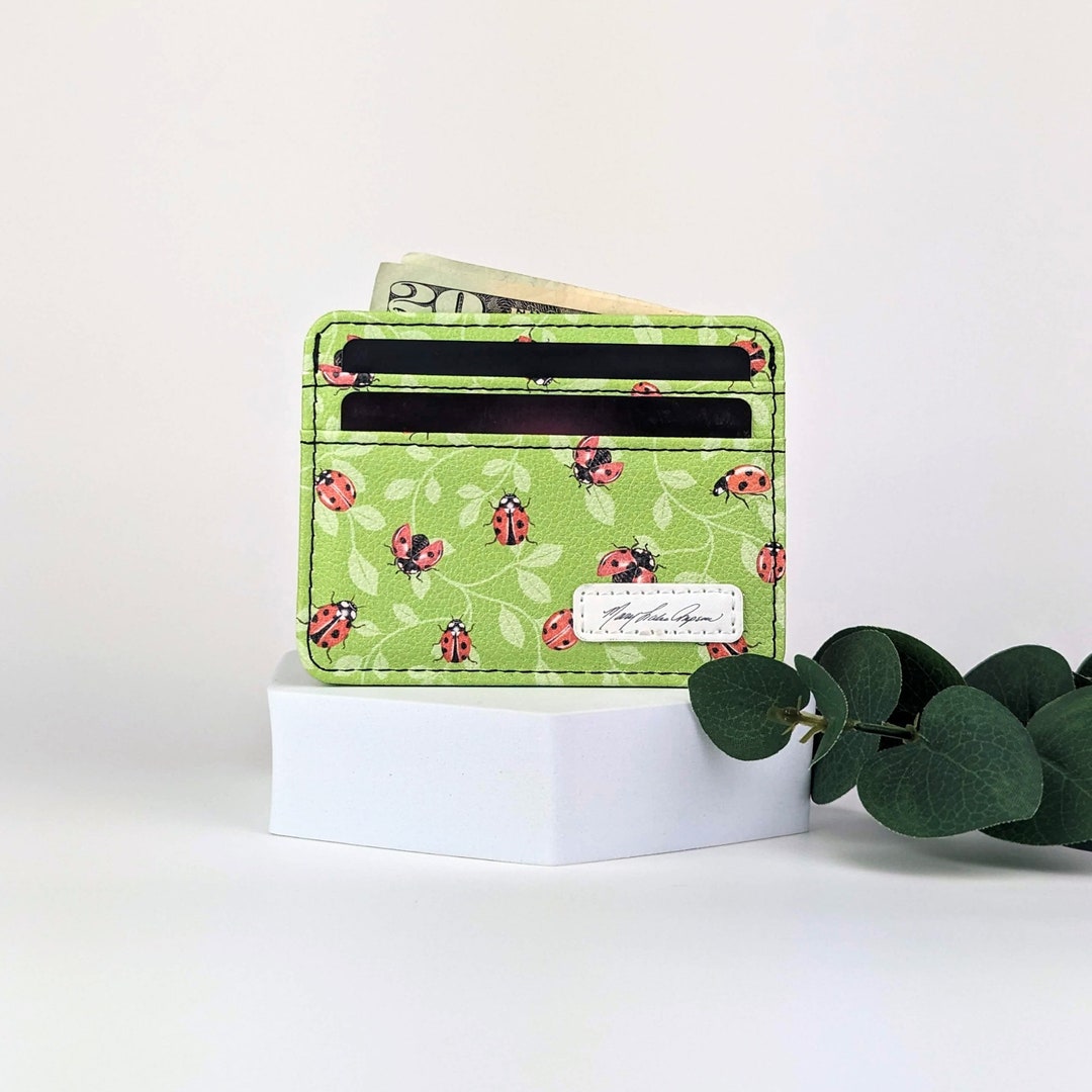 Mary Lake Thompson Ladybugs Slim Wallet, RFID Protection Slim Card ...