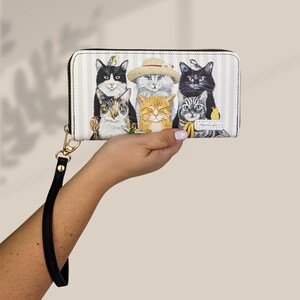 Mary Lake Thompson Cats Bifold Wallet, Phone Billfold Card Holder, Cute ...