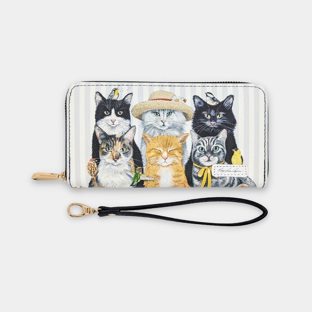 Mary Lake Thompson Cats Bifold Wallet, Phone Billfold Card Holder, Cute ...