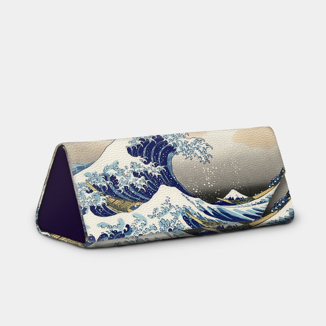 Hokusai Great Wave Foldable Eyeglass Case, Easy Fold Sunglasses Holder ...