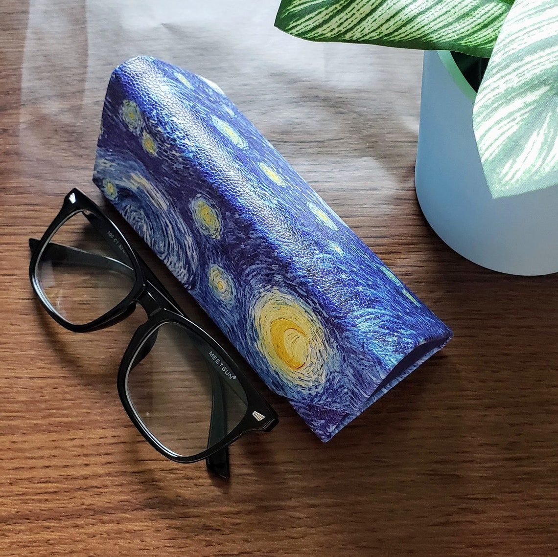 Van Gogh Starry Night Foldable Sunglass Case Easy Fold - Etsy