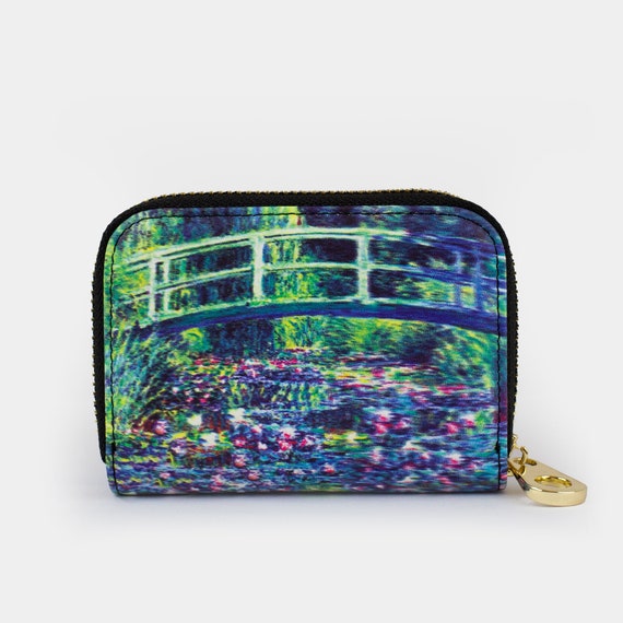 Claude Monet Lily Bridge Zipper Wallet RFID Protection Zip | Etsy