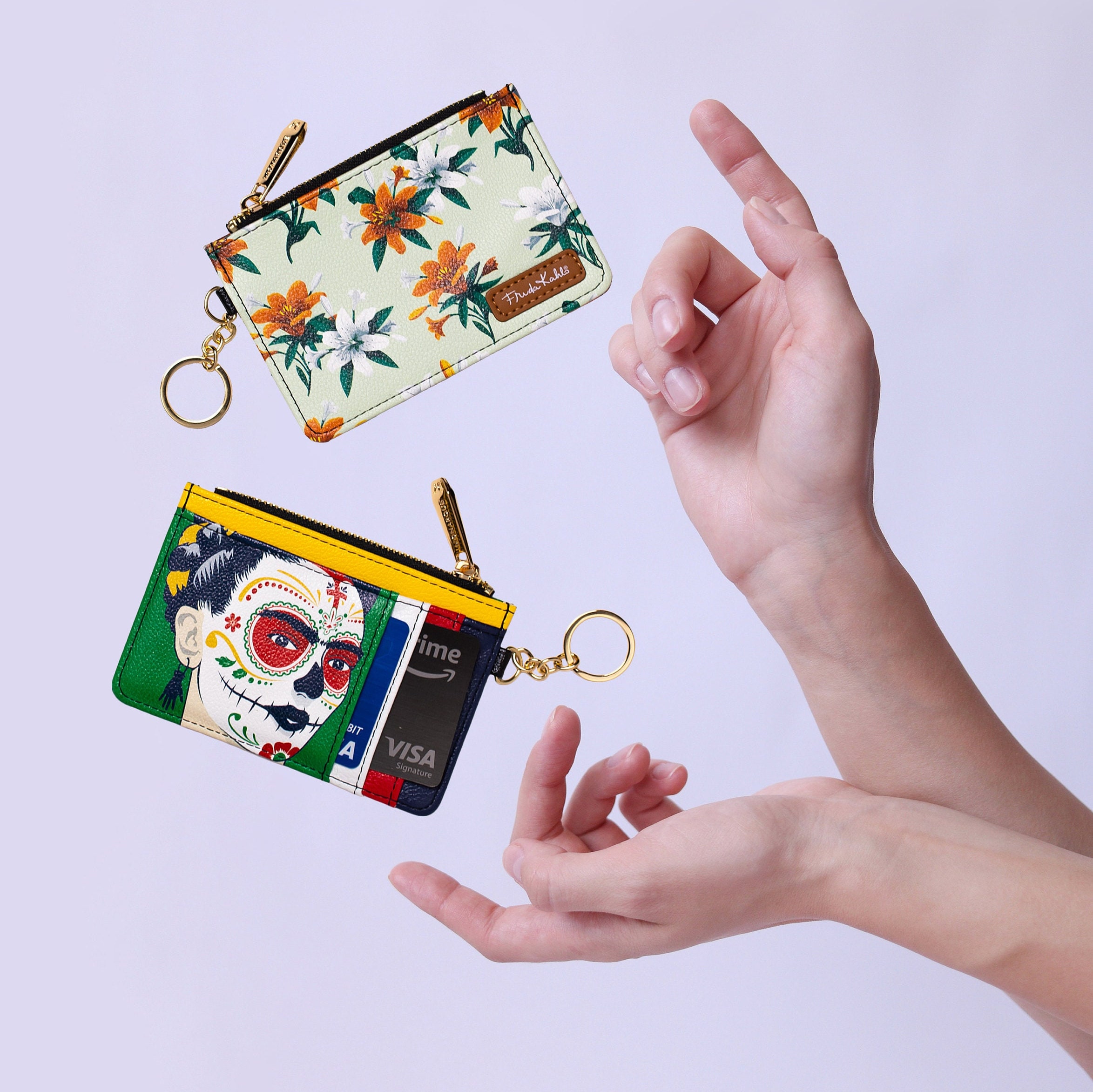 Black Keychain Wallet RFID Protection Keychain Card Holder - Etsy