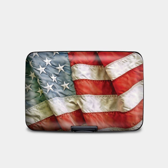 Armored RFID American Flag Wallet RFID Protection Hard Case | Etsy