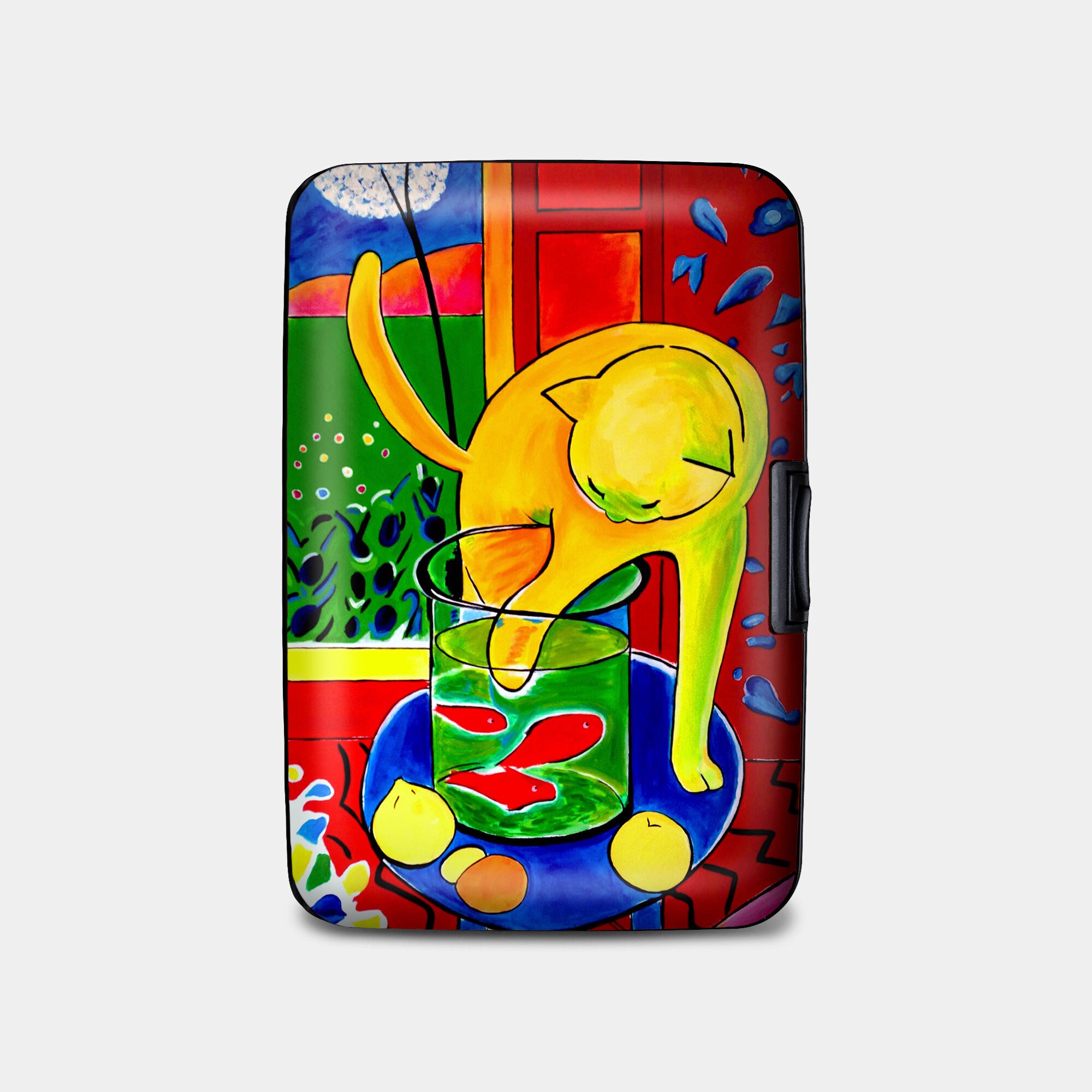 Matisse Cat With Red Fish Armored Wallet RFID Protection Hard - Etsy
