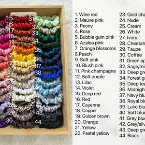 100% Premium Silk Scrunchies (MINI Size) - Choose Your Colors by ...
