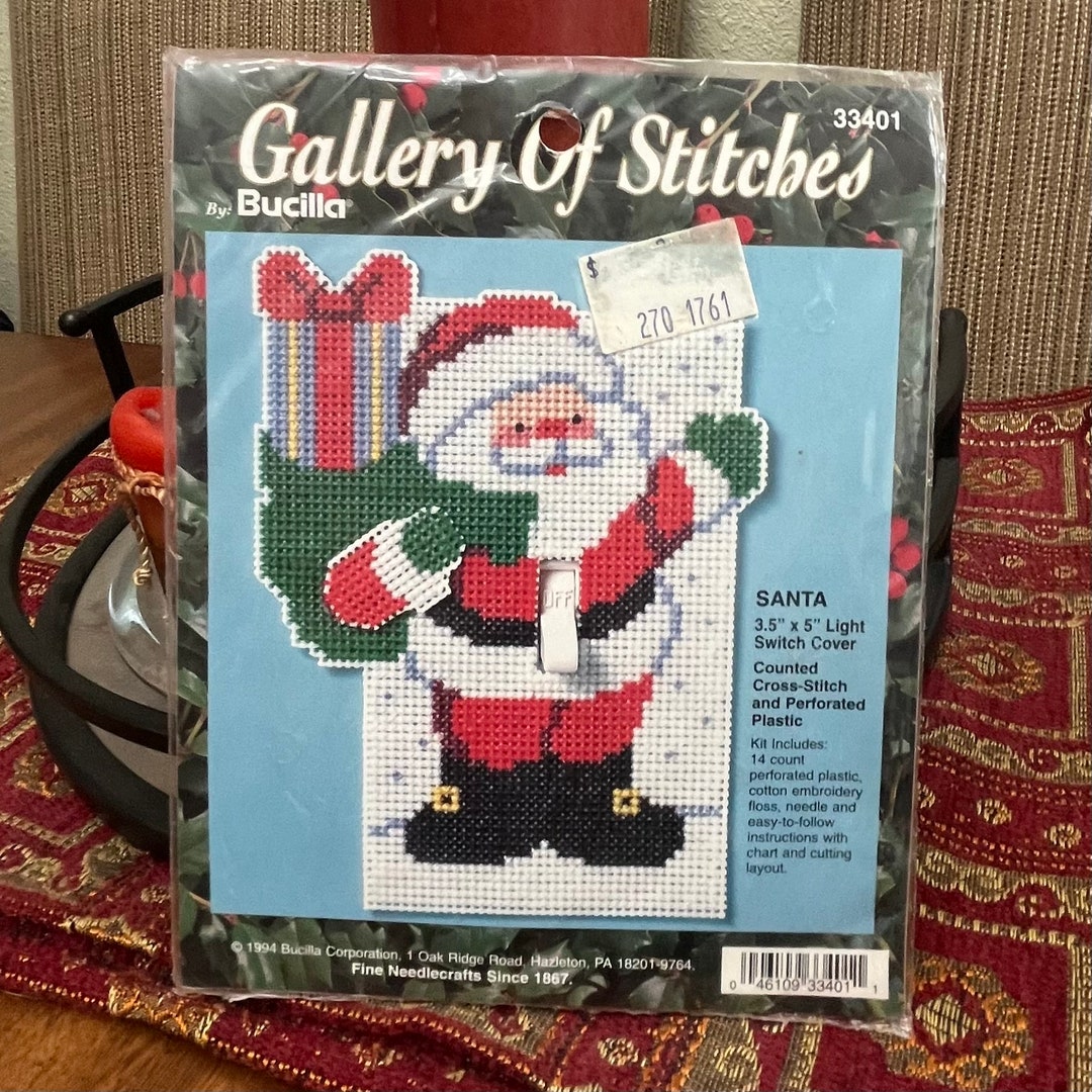 Bucilla Gallery of Stitches Santa Light Switch Cover Kit - Etsy