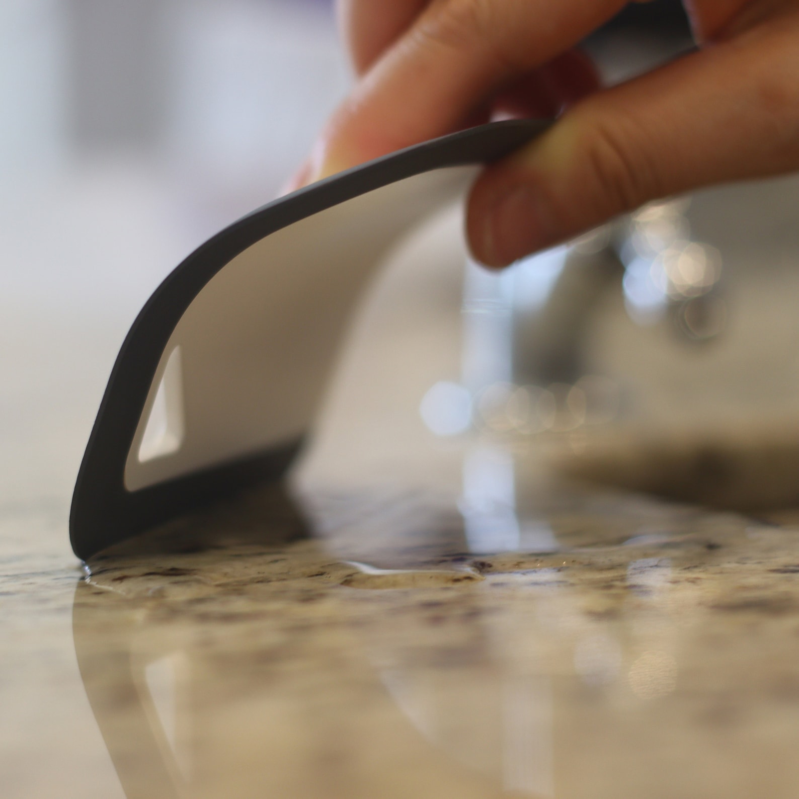Habitamin All Purpose Handy Curved Squeegee 2PCS for Bath, Kitchen Sink ...