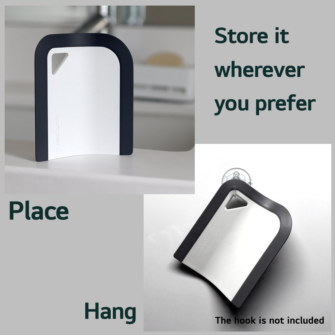 Habitamin All Purpose Handy Curved Squeegee 2PCS for Bath, Kitchen Sink ...