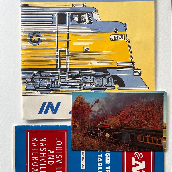 Train Postcards - Etsy