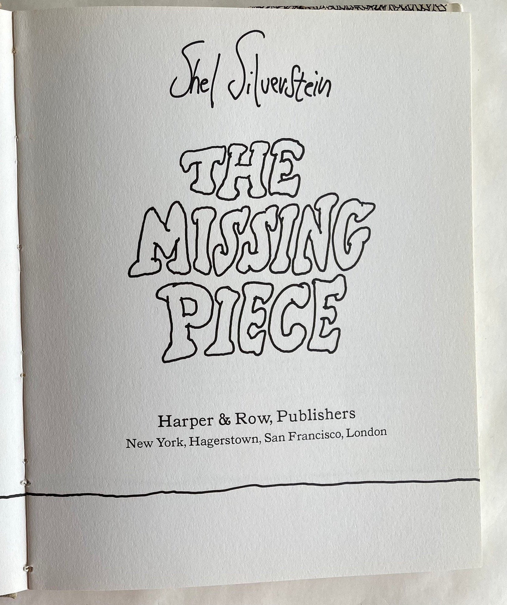 First Edition / the Missing Piece / Vintage Book by Shel - Etsy