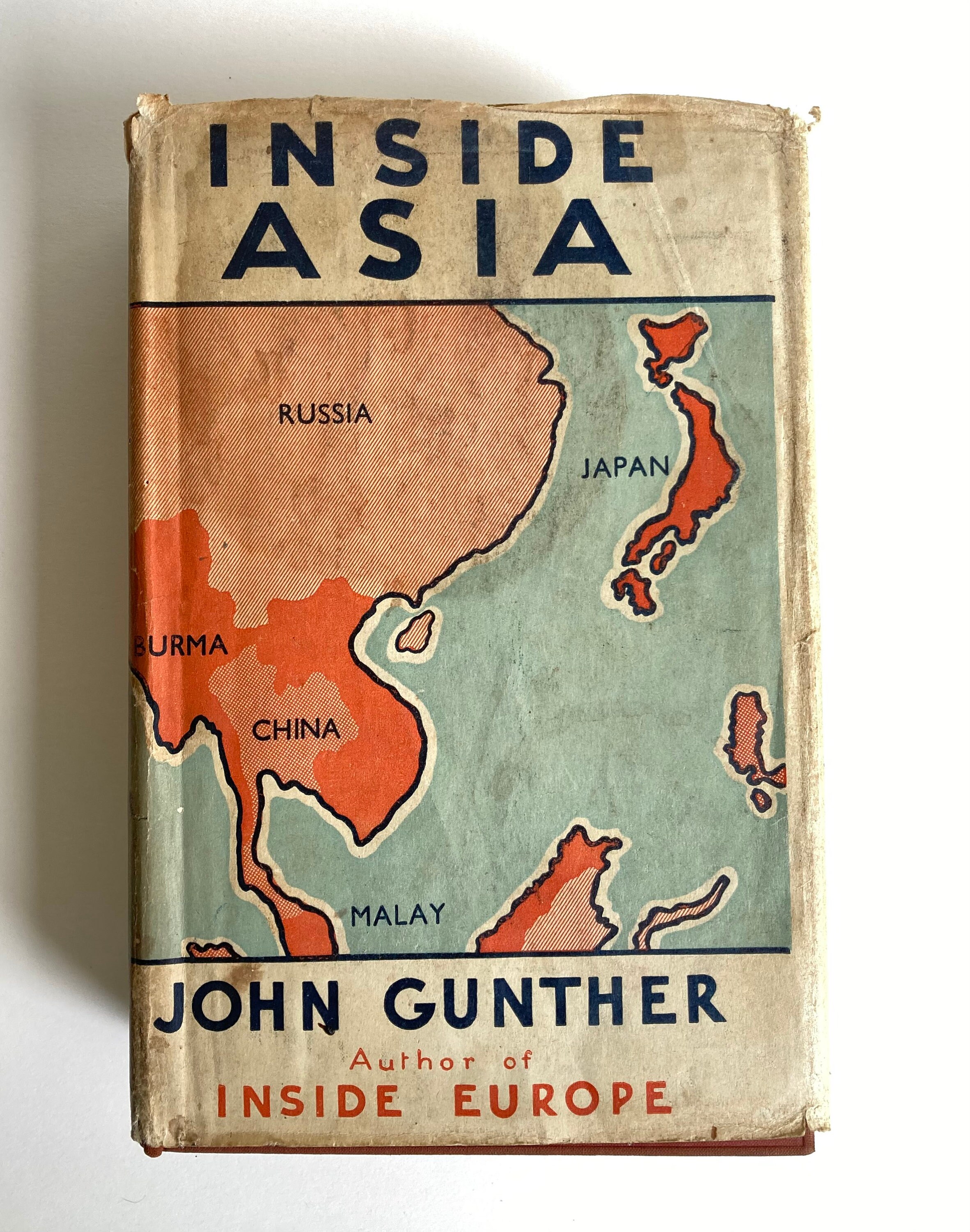 Inside Asia by John Gunther / Vintage Book 1939 - Etsy