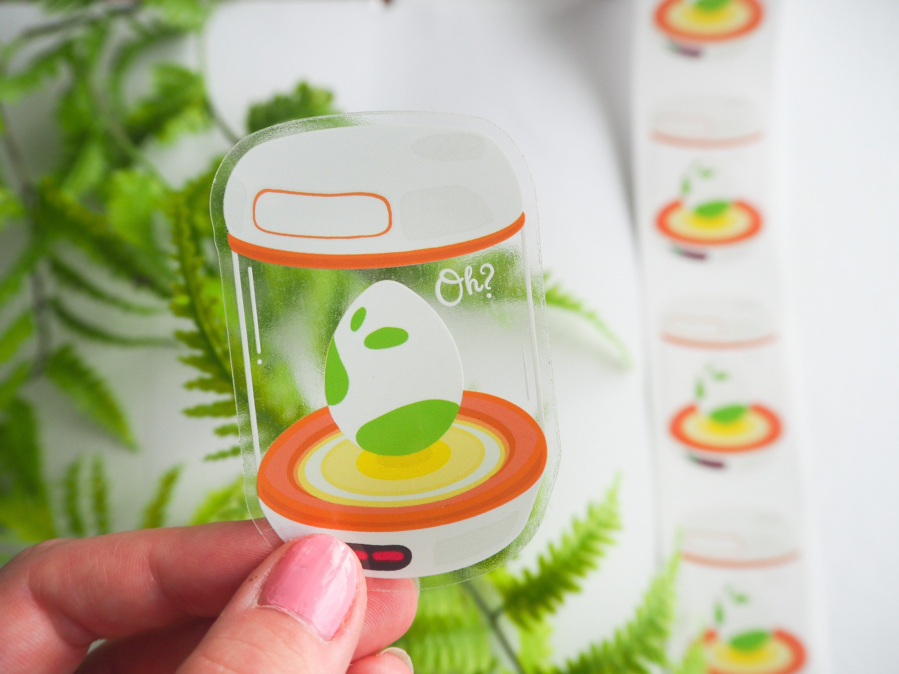 Pokémon Go Egg Incubator Vinyl Sticker Transparent Sticker Waterproof ...