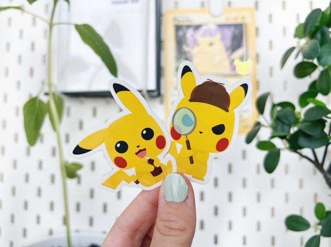 Pikachu Pokémon Funko Pop Sticker Glossy Sticker Pack Detective Pikachu ...