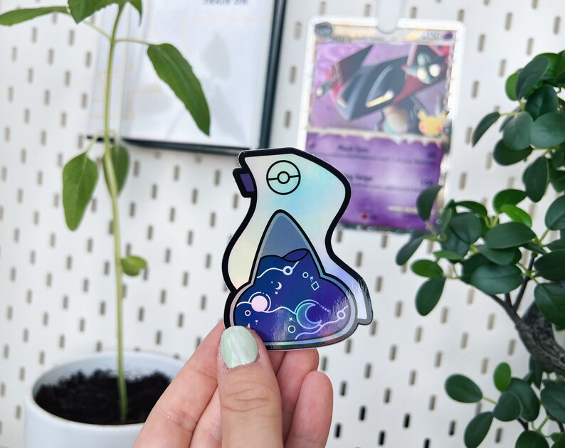 Holographic Pokémon Potion Sticker Waterproof Sticker - Etsy