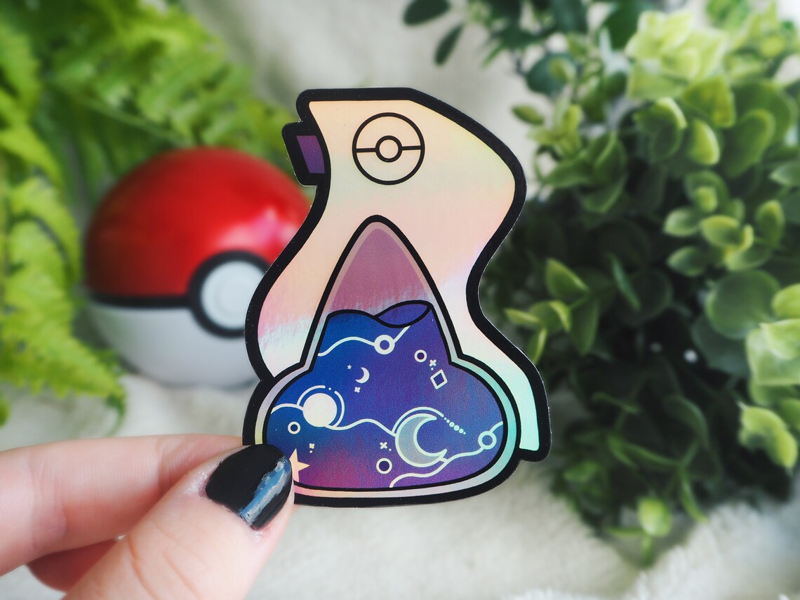 Holographic Pokémon Potion Sticker Waterproof Sticker - Etsy