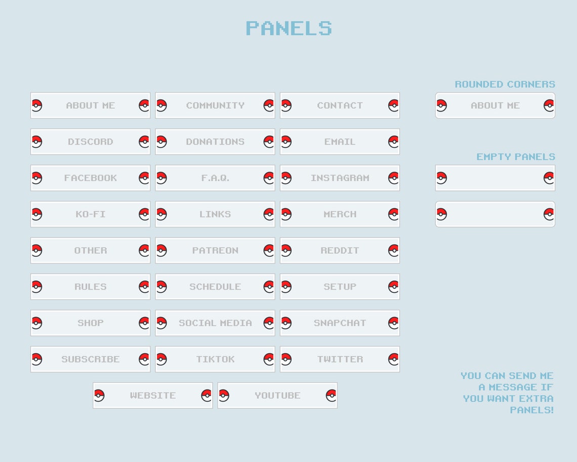 Pokémon Animated Stream Overlay Screens Package | Clean White Blue ...