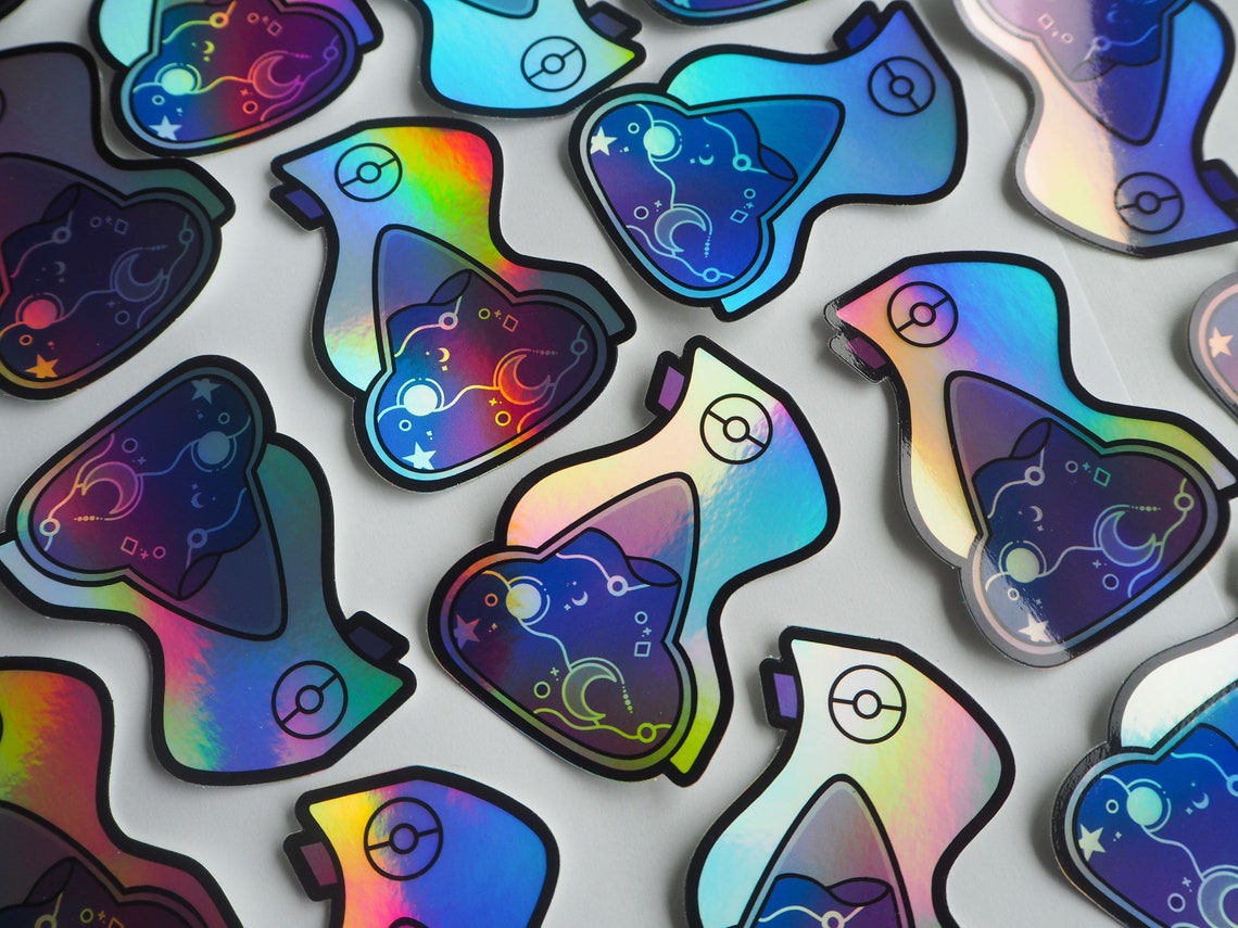 Holographic Pokémon Potion Sticker Waterproof Sticker - Etsy