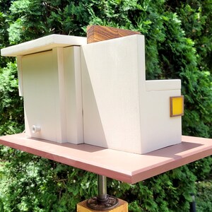 Modern Birdhouse MCM Beautiful Handmade One-of-a-kind - Etsy