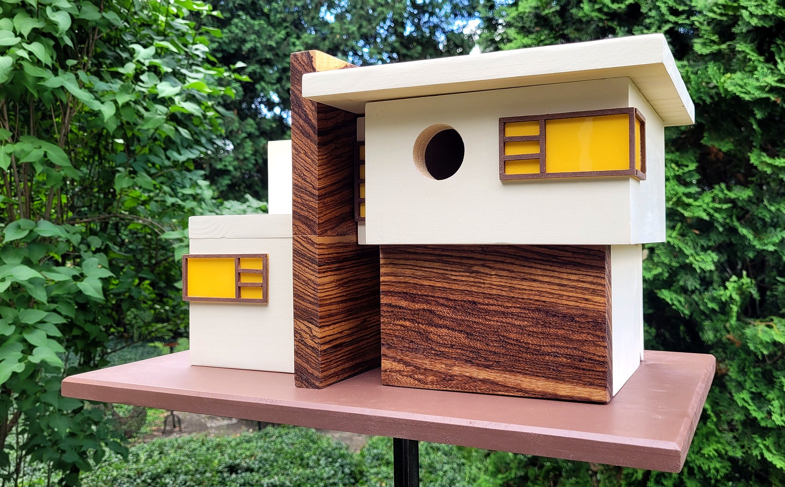 Modern Birdhouse MCM Beautiful Handmade One-of-a-kind - Etsy