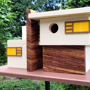 Modern Birdhouse MCM Beautiful Handmade One-of-a-kind - Etsy