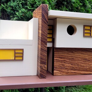 Modern Birdhouse MCM Beautiful Handmade One-of-a-kind - Etsy