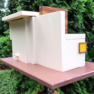 Modern Birdhouse MCM Beautiful Handmade One-of-a-kind - Etsy