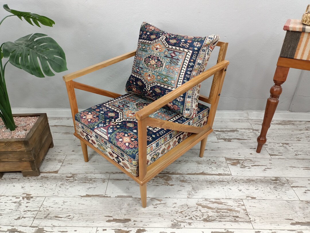 Reading Chair Office Chair Bohemian Couch Armchair With - Etsy