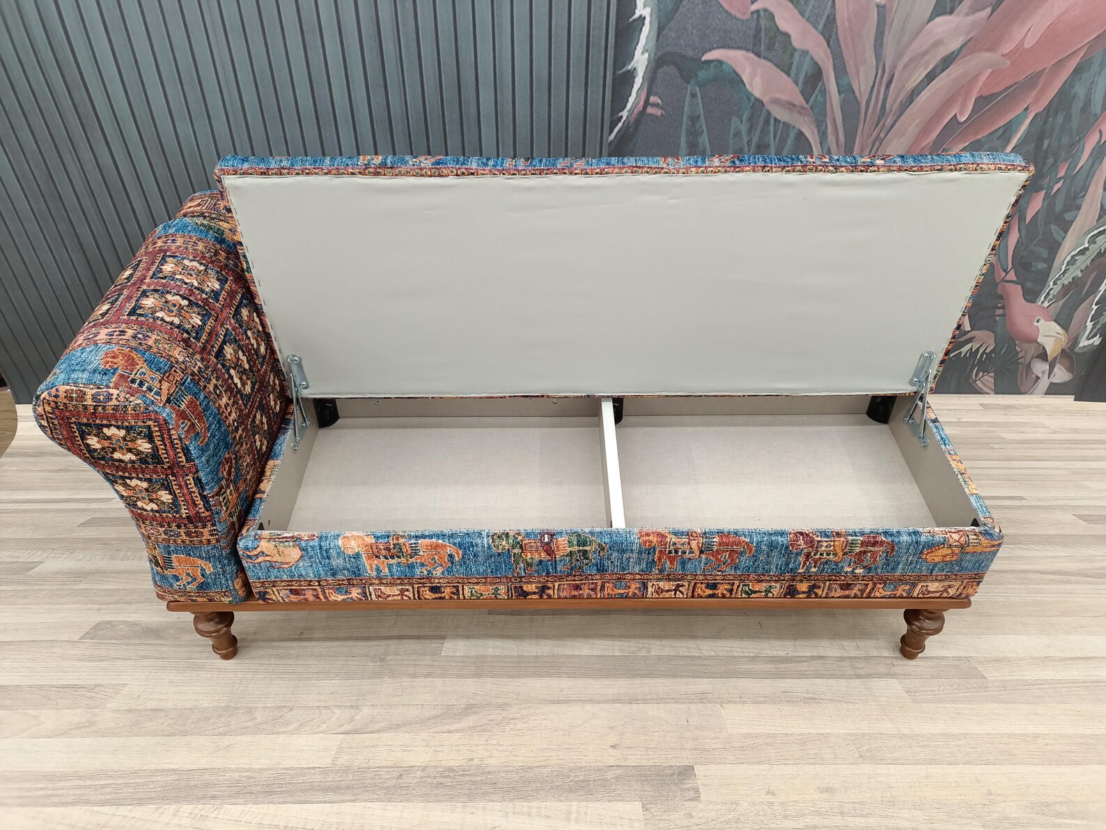 Upholstered Chaise, Storage Sofa Bed, Meditation Sofa, Chaise Lounge ...