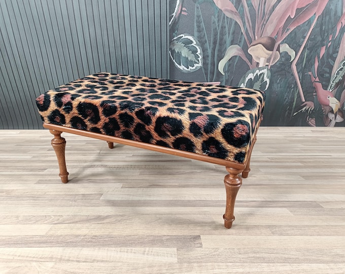 Leopard Chest of Drawers Side Table Nightstand Animal Print Accent ...