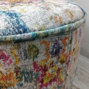 Lobby Chair, Round Ottoman, Pouf Chair, Make up Chair, Vanity Chair ...