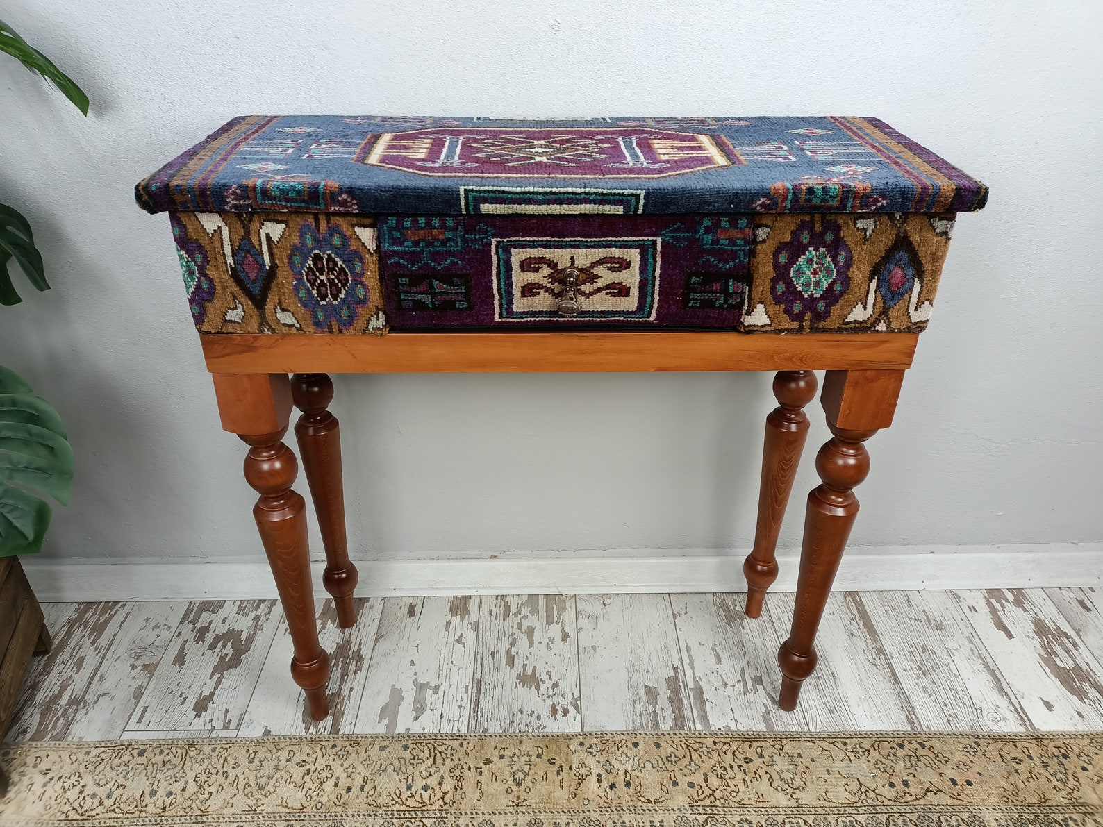 Narrow Console Table, Vintage Entry Table, Dressing Table, Hallway ...
