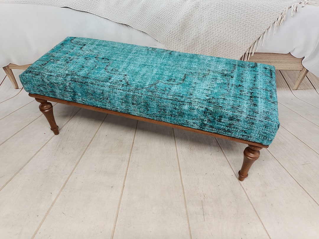 Piano Bench, Water Color Bench, Ottoman Bench, Entry Bench, Bohemian ...