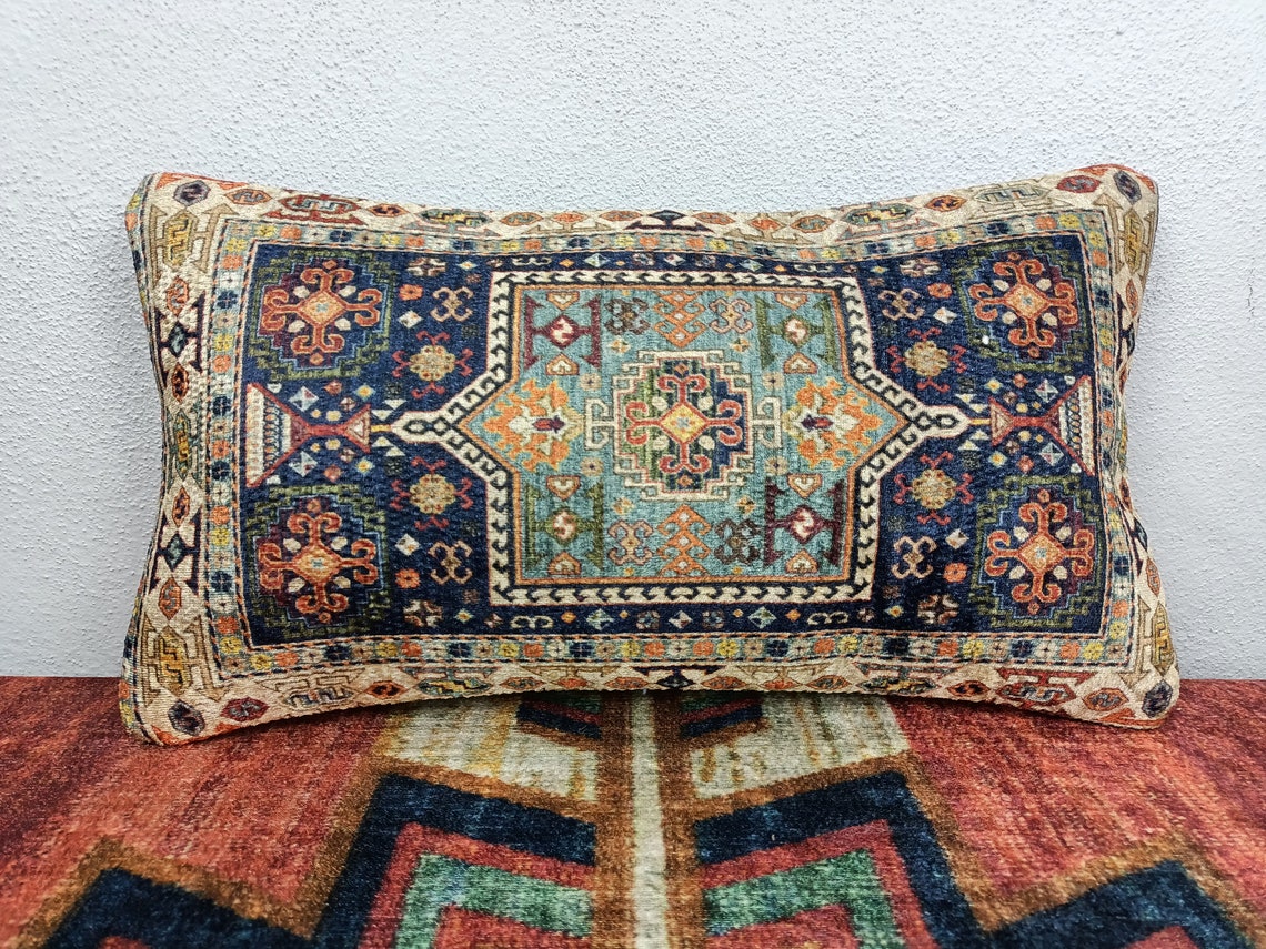 Boho Pillow Bench Cushion Mini Pillow Cover Rug Cushion - Etsy
