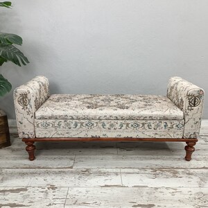 Upholstered Bench, Bohemian Bench, Armed Storage Bench, Piano Bench ...